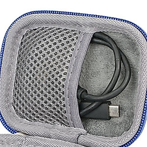 Hard Travel Case Replacement for Samsung T3 T5 Portable 250GB 500GB 1TB 2TB SSD USB 3.0 External Solid State Drives by co2CREA (Blue Case)