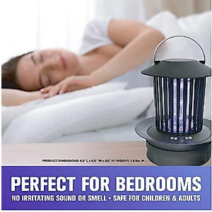 Double Zapper 18W by Bell+Howell Plug-in Electric Bug Killer, Zaps Flies, Mosquitoes, Ants/Bait and Heat Kills Cockroaches As Seen On TV 8.5”