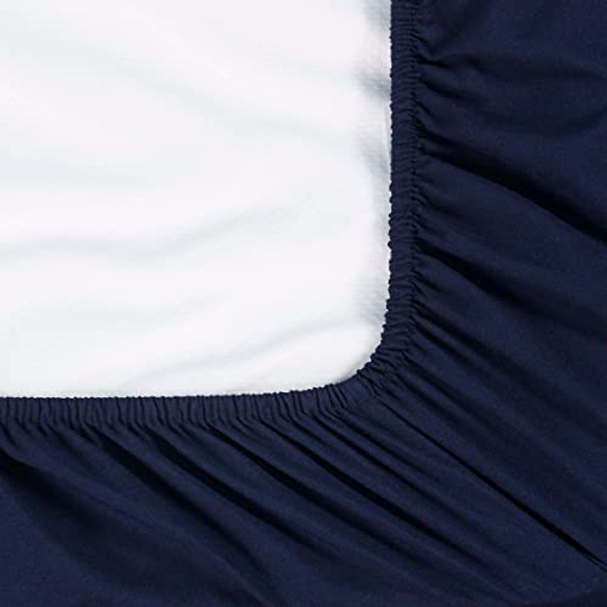 CaSaJa Navy Diaper Changing Pad Cover with Strap Holes Set of 3, Snug Fit 4-Sided Contoured Changing Table Pad 16x31 16x32, Fitted Change Pad Sheet for Baby Boy, 100% Silky Soft Microfiber