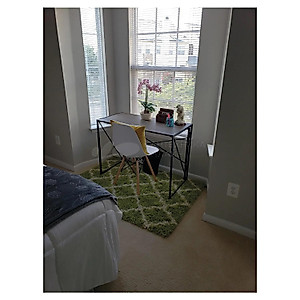 ENGERIO Folding Desk No Assembly Required- 35" Writing Computer Desk Space Saving Foldable Table for Simple Home Office