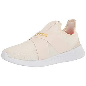 adidas Women's Puremotion Adapt Running Shoe, Off White/Off White/Golden Beige, 8.5
