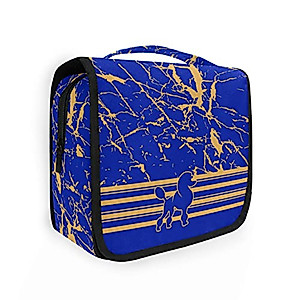 BBGreek Sigma Gamma Rho Paraphernalia - Toiletry Travel Bag Organizer with Hanging Hook - Poodle - Cosmetic Make-Up Case for Women - SGRho - Official Vendor