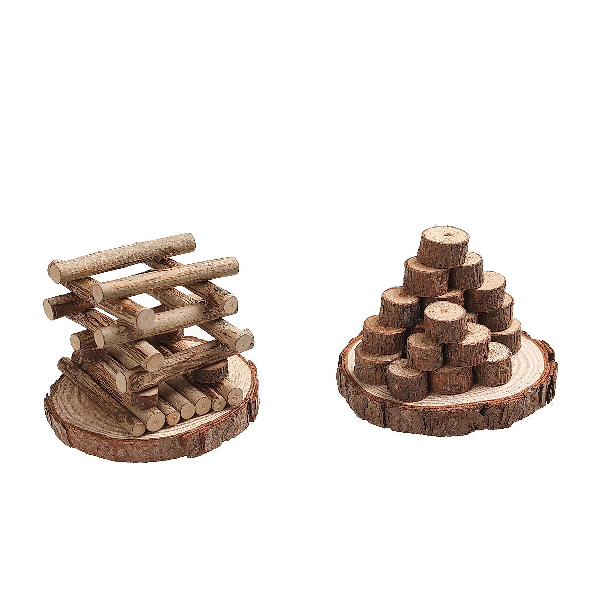 LAZACA Wood Craft Kits DIY for Kids Ages 5-20 Wooden Art Paint Bulk Crafts Garden Playset Loose Parts Play Materials L/21X17X4cm