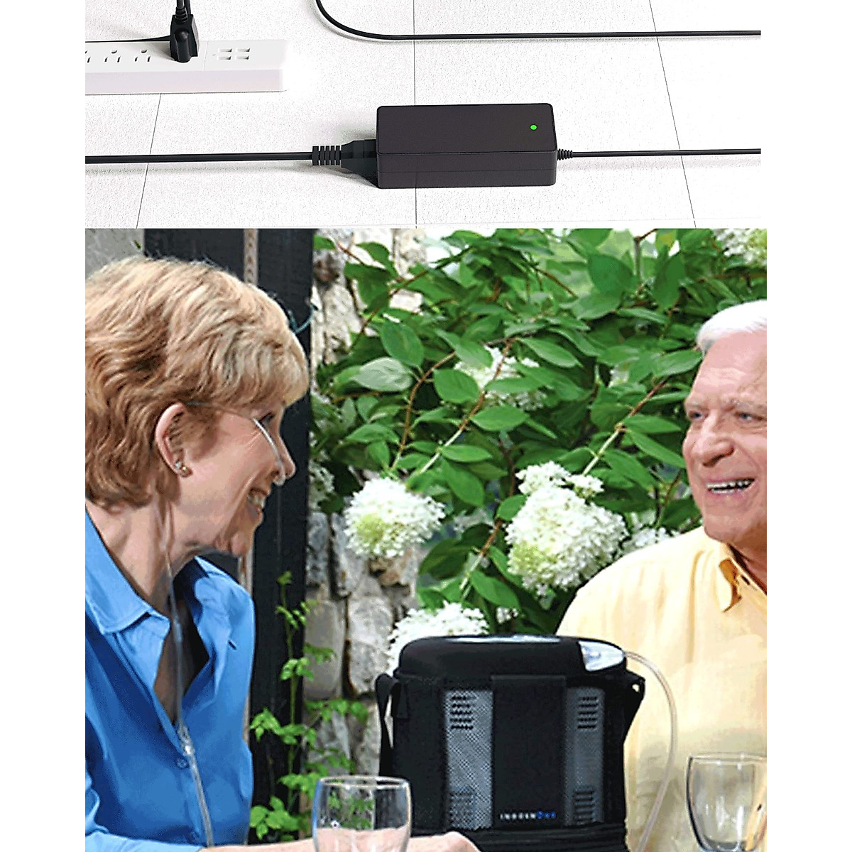 VHBW Charger Replacement for Inogen One G1 G2 G3 G4 G5 ADP-120RH BA-301 BA-302 BA-303 Concentrator, 120W 9.8Ft Long Power Supply Compatible with Inogen