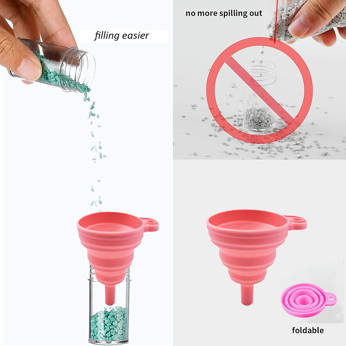 MIATTCLD Diamond Art Organizer Case 60 Slots Diamond Painting Storage Containers, Portable Diamond Painting Accessories and Tools Kit Box for DIY 5D Diamond Beads Art Craft