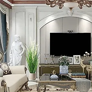 GUYUSO Artificial Grass Plant 45in Tall Artificial Pampas Grass Indoor Grass Plant for Home Decoration