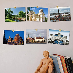 Dear Mapper latvia Vintage Landscape Postcards Pack 20pc/Set Postcards from Around the World Greeting Cards for Business World Travel Postcard for Mailing Decor Gift