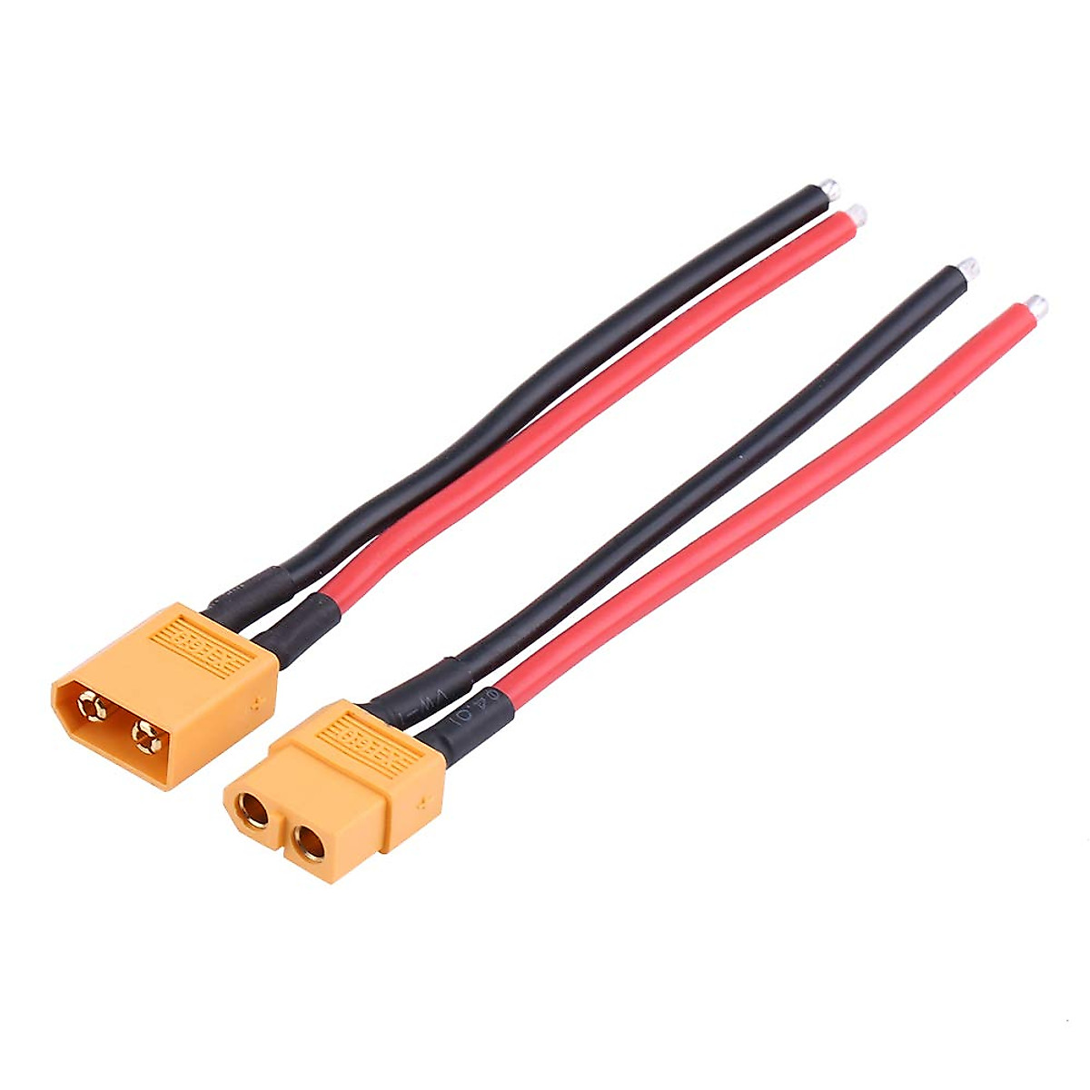 Plug Connector Adapter Cable RC CAR Battery 14AWG Cable for RC Battery with Silicone Jacket