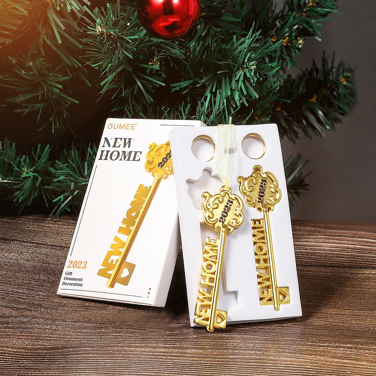 New Home Christmas Ornaments 2023, House Warming Gifts New Home, Our First Christmas Ornaments, Home Keepsake Christmas Tree Hanging Decoration for New Homeowners Gift