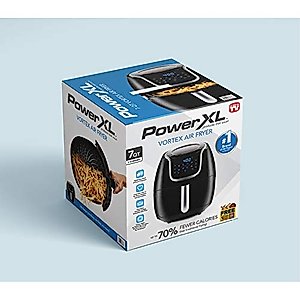 PowerXL Vortex Black 7 qt. Programmable Digital Air Fryer - Case of: 1;