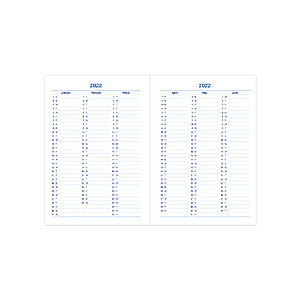 Letts Woodland A6 Week to View 2022 Diary - red