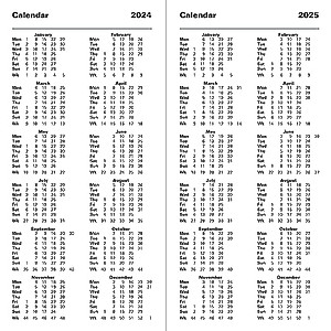 Letts Classic Slim week to view with appointments and planners 2024 diary - burgundy