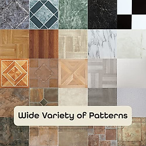 Nexus Self Adhesive 12-Inch Vinyl Floor Tiles, 20 Tiles - 12" x 12", Brick Pavers Pattern - Peel & Stick, DIY Flooring for Kitchen, Dining Room, Bedrooms & Bathrooms by Achim Home Decor