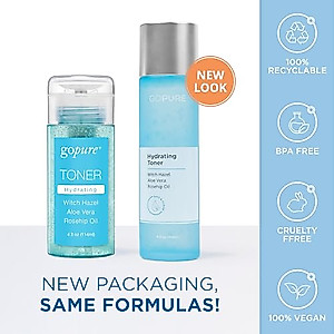 goPure Hydrating Facial Toner - Plump and Nourish The Look of Skin, 4 fl. oz.