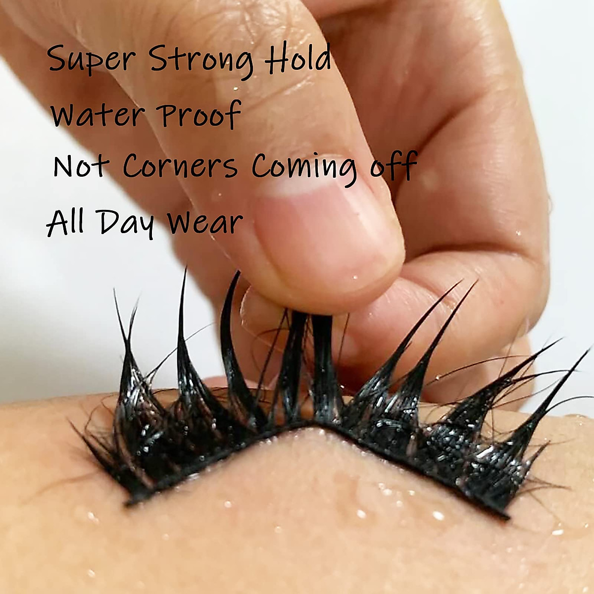 Clear Eyelash Glue Super Strong Hold Clear Eyelash Adhesive Waterproof Lash Glue Latex-Free Suitable for Sensitive Eyes Lashes Glue 5ml 0.18 OZ (1 Pack Clear)