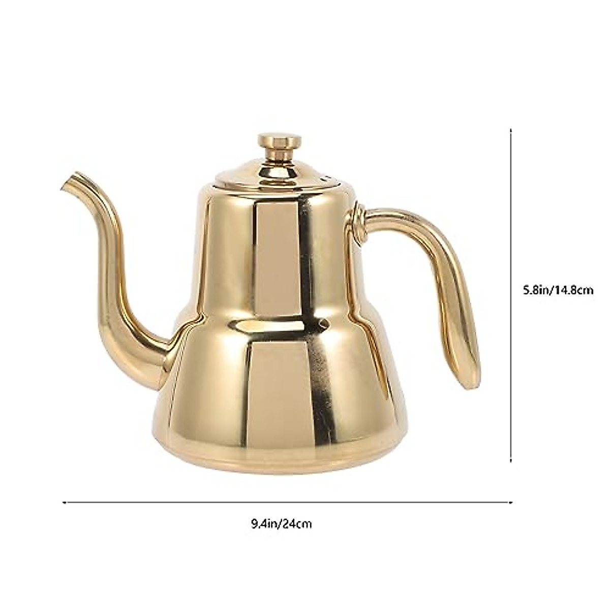 HEMOTON Kettle stovetop filter teapots tea pots iced tea maker teapot with infuser hotpot camping stove camping water jug camping coffee pot vinegar bottle Stainless steel olives