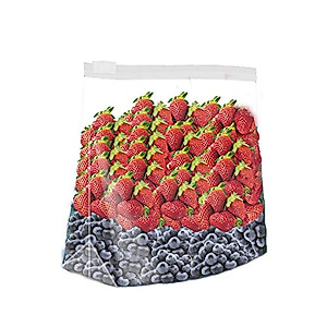 [ 10 COUNT ] Slider 2 Gallon Food Storage Freezer Bags, Stand & Expand Big Resealable Zipper Bags, For Meat, Kitchen, Office, Clothing, Toys, Seasonal Storage Organization, Measures 13" X 15" (10)