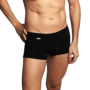 TBó Men's Trunk 3-Pack - Comfortable Underwear Breathable Microfiber, Black, Large