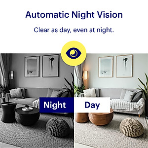 Canary View Indoor Home Security Camera 1080p HD WiFi IP | 24/7 Watch Live Video, Motion Alerts, Two-Way Talk, Night Vision, 10x Zoom, Private Mode, Compatible with Alexa, Google Assistant