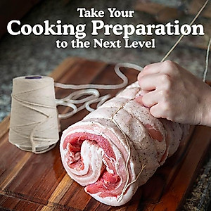 Regency Wraps Butchers Cooking Twine, Made of Heavy-Weight Natural Cotton for Turkey Trussing and Meat Prep for Roasting 1200ft Cone, Approx. 1LB Pack of 1