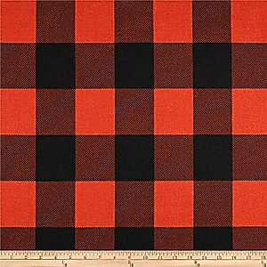 Premier Prints Buffalo Check Red/Black, Fabric by the Yard