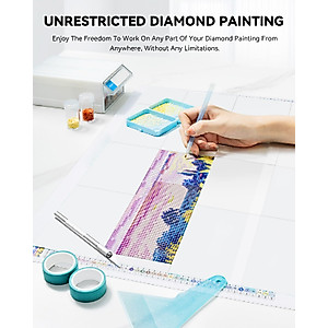 ARTDOT 200-Piece Double-Sided Non-Stick Release Paper for Diamond Art Kits, 15x10 cm Thickened Cover Replacement Paper as Diamond Painting Accessories and Tools