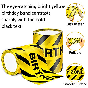 Kasyat 2 Rolls 132 Feet Construction Party Tape Construction Themed Party Tape Party Caution Tape for Construction Birthday Party Supplies Construction Decorations (Classic Style)