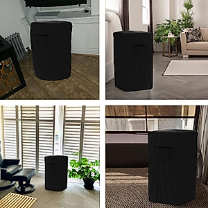 WOMACO Waterproof Portable Air Conditioner Cover Indoor AC Units Covers Dust-Proof Tall Mobile Air Condtioning Storage Bag Small Portal A/C Cover (Black, 18" L x 15.7" W x 30" H)