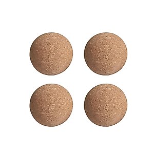 4 Pieces Wine Cork Ball Wooden Cork Ball Stopper for Wine Decanter Carafe Bottle Replacement (2.4 Inch/ 6.1 cm)