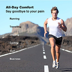 FOOTPLUS Womens Copper Golf Socks Winter Thick Warm Cushioned Sole Arch Support Odor Free Breathable Hiking Indoor Trekking Jogging Running Compression Socks, 6 Pairs Black, Medium