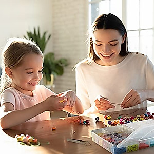 Lifewit 2 Pack 36 Grids Clear Stackable Plastic Organizer Storage Box Container with Adjustable Dividers for Beads, Art DIY, Crafts, Jewelry, Fishing Tackle with 5 Sheet Label Stickers