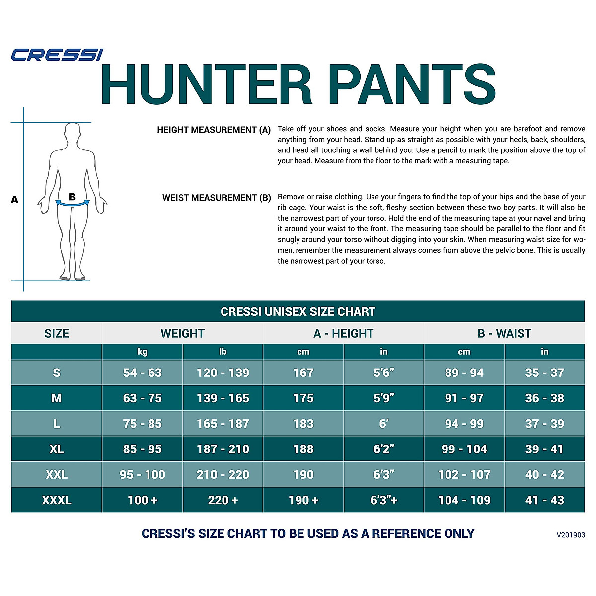Cressi Hunter Rash Guard Pants, Camo Blue, XL