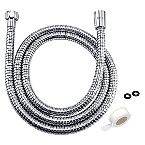 Klabb Shower Hose 70 inches Portable Shower Hose Attachment for Shower Head Stainless Steel rv Shower Hose Replacement Flexible and Durable with Brass Insert and Nut