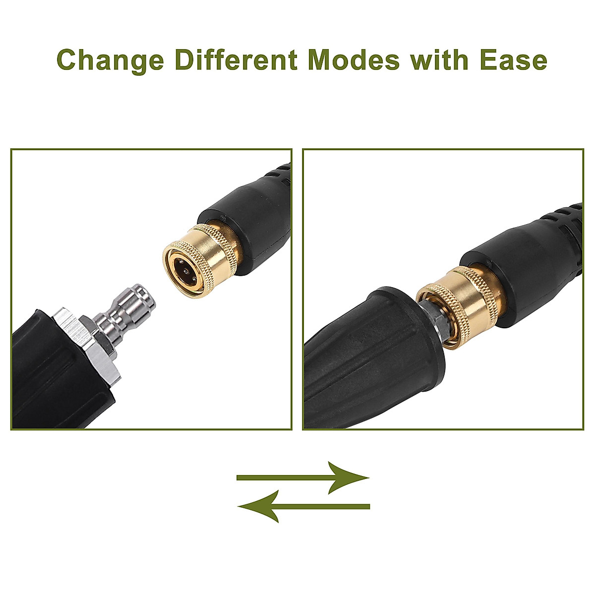 PWACCS Pressure Washer Accessories Kit – 16 Inch Power Washer Replacement Wand with 5 Spray Tips and Turbo Nozzle – Compatible with Ryobi, Portland, Husky Black