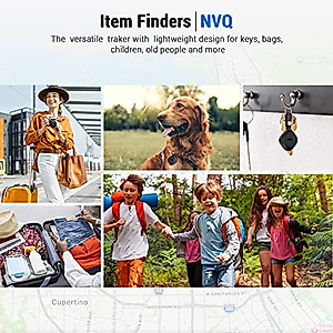 Key Finder, Bluetooth Tracker Locator Pairs with Apple Find My, Item Finder for Keys,Wallet,Pets and Suitcase, 400ft Range Smart Tracker Tags,iOS only (NOT Compatible with Android), Black&White 2Packs