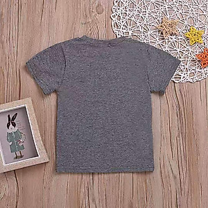 Toddler Kids Baby Boy Tee I'm Going to Be A Big Brother T-Shirt Short Sleeve Tops (Gray, 2-3T)