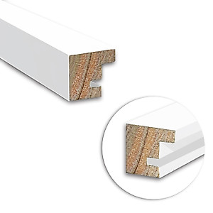 Art Emotion White 16x20 Picture Frame with 11x14 Mat (Handmade Finishing Seamless Surface)| Versatile Wood Frame for Photos, Posters, and Art | Modern Design for Home or Office Decor