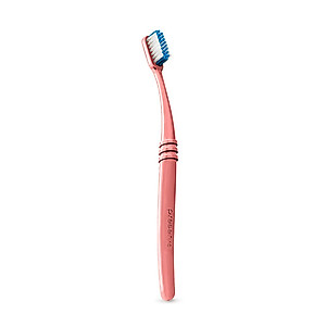 Preserve Ocean Plastic Initiative (POPi) Adult Toothbrush, Made in USA from Recycled Ocean Plastic, Coral, Soft, 1 Count