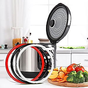 Mocoosy 3PCS Silicone Sealing Ring 8 Qt for Instant Pot Sealing ring 8 Quart, InstaPot Gasket 8qt, Replacement Rubber Seals, Food-Grade Silicone Insta Pot Accessories for Instant Pot IP-DUO80 IP-LUX 8