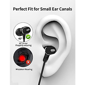 ACAGET USB C Headphones for Galaxy S23 Ultra S22 Plus Type C Earphones Noise Cancelling Wired Headphone Digital DAC HiFi Stereo in Ear Earbuds for Samsung A53 S21 S20 FE Pixel 7 Pro 6A iPad Pro Black