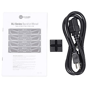 Crown Pro XLi3500 2700w 2 Channel PA Power Amplifier Professional Amp XLI 3500 Bundle with Audio Technica ATH-E40 In-Ear Monitor Mini Headphones Earphones & RockvilIe DJ1500 DJ Headphones (3 Items)