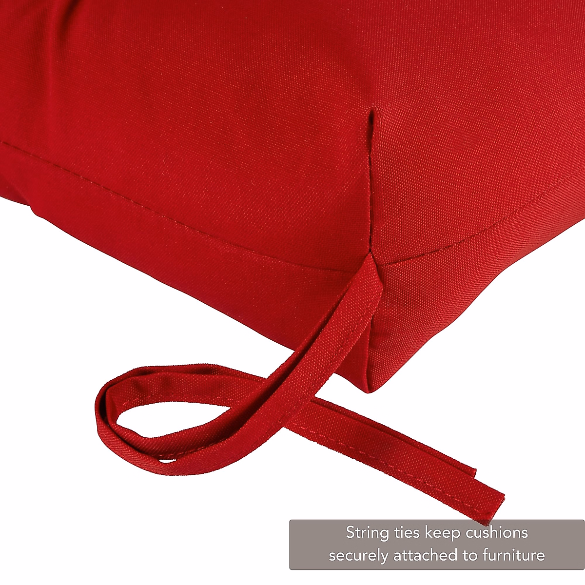 Greendale Home Fashions Outdoor 44 x 22-inch High Back Chair Cushion, Set of 2, Fire 2 Count