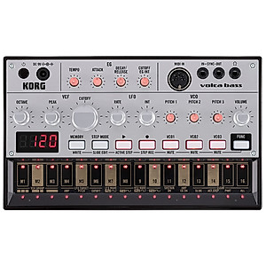 Korg Volca Bass Analogue Bass Machine Bundle w/Korg 9V600MACPP 9v 600ma Power Supply