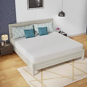 10 Inch Memory Foam Mattress King Mattress Wave Comfort Foam Mattress CertiPUR-US Certified,Removable Soft Cover, mattresses for Bed Frame, Bunk Bed, Trundle, Daybed,Fiberglass Free，White