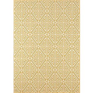Momeni Rugs Baja Collection Area Rug, 5'3" x 7'6", Yellow