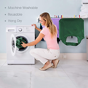 BeeGreen Reusable Bags for Shopping Machine Washable Xlarge Grocery bags Ripstop Polyester Shopping Bags, Washable, Durable and Lightweight 17 Pack