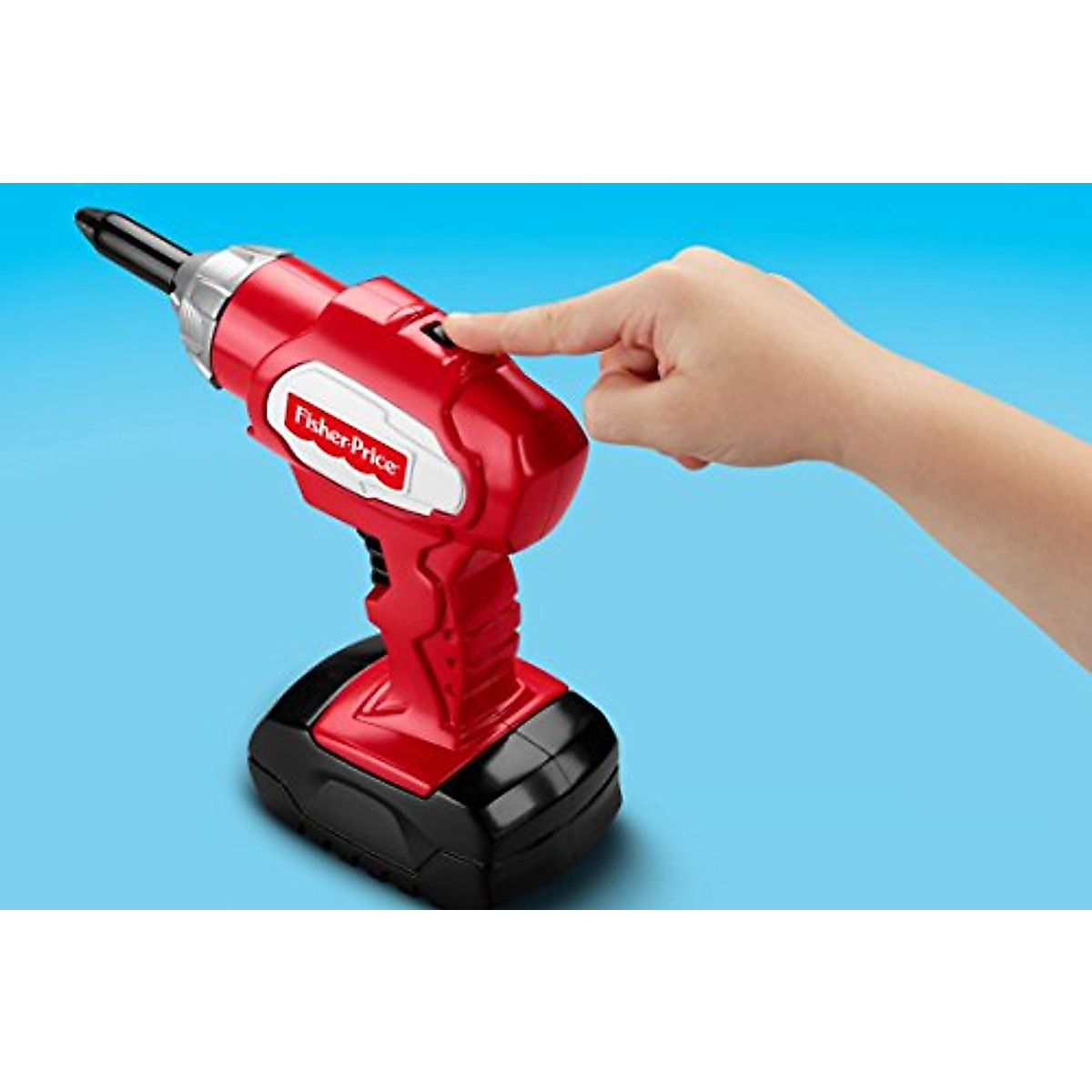 Fisher-Price Preschool Toy Drillin’ Action Tool Set with Sounds, 10 Pieces for Construction Pretend Play for Kids Ages 3+ Years