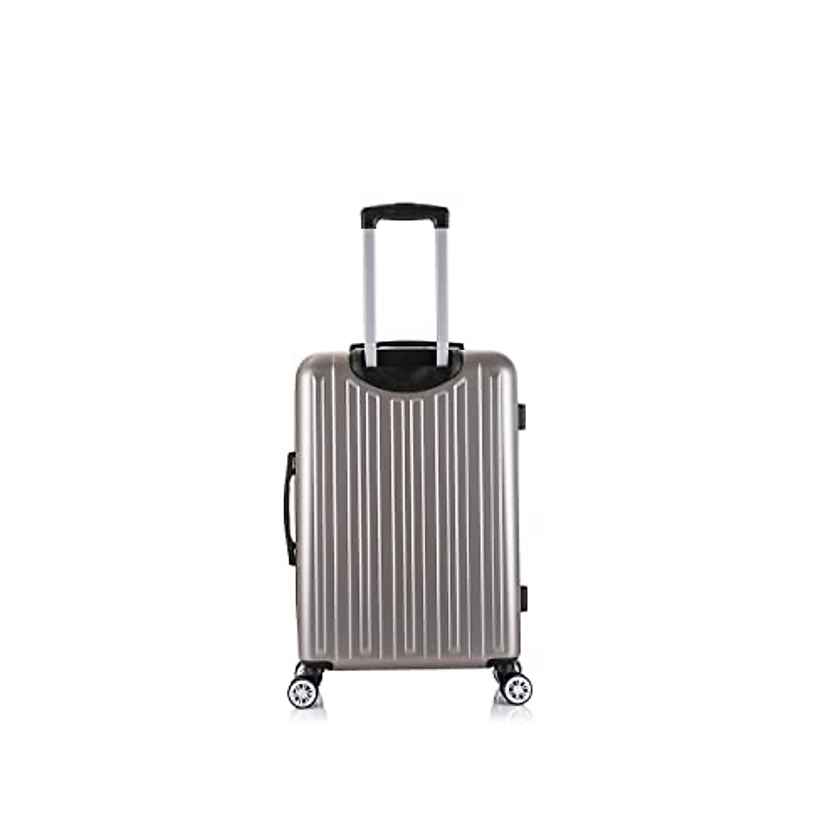 Rockland Paris Hardside Luggage with Spinner Wheels, Silver, 3-Piece Set (20/24/28)