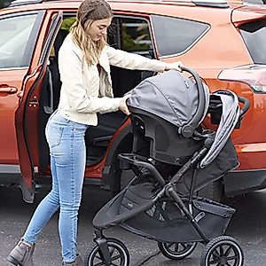 Evenflo Folio3 Stroll & Jog Travel System with LiteMax 35 Infant Car Seat, Skyline