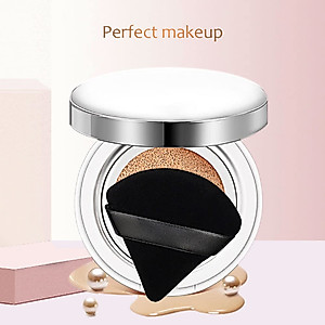 12 Pieces Triangle Powder Puff Setting for Face, Soft Velour Makeup Sponge, Pink